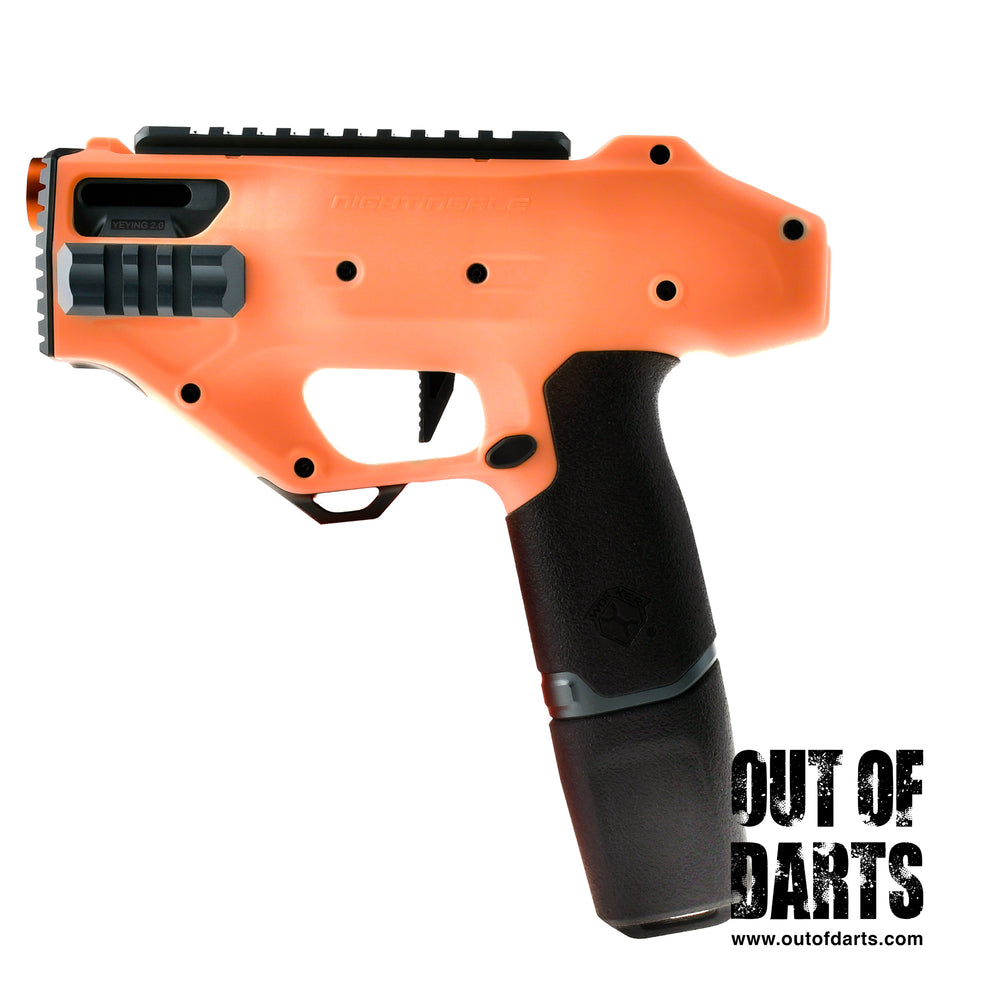 Worker Nightingale 2.0 Blaster - Semi-Auto Mag-Fed Flywheel – Out of Darts