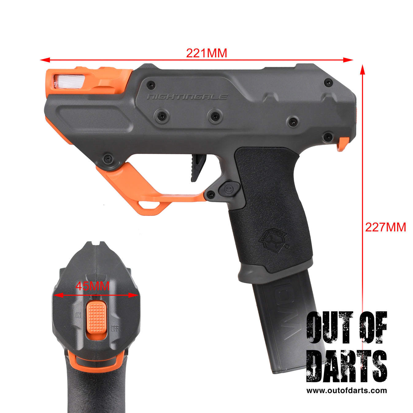 Worker Nightingale Blaster SEMI-AUTO – Out of Darts