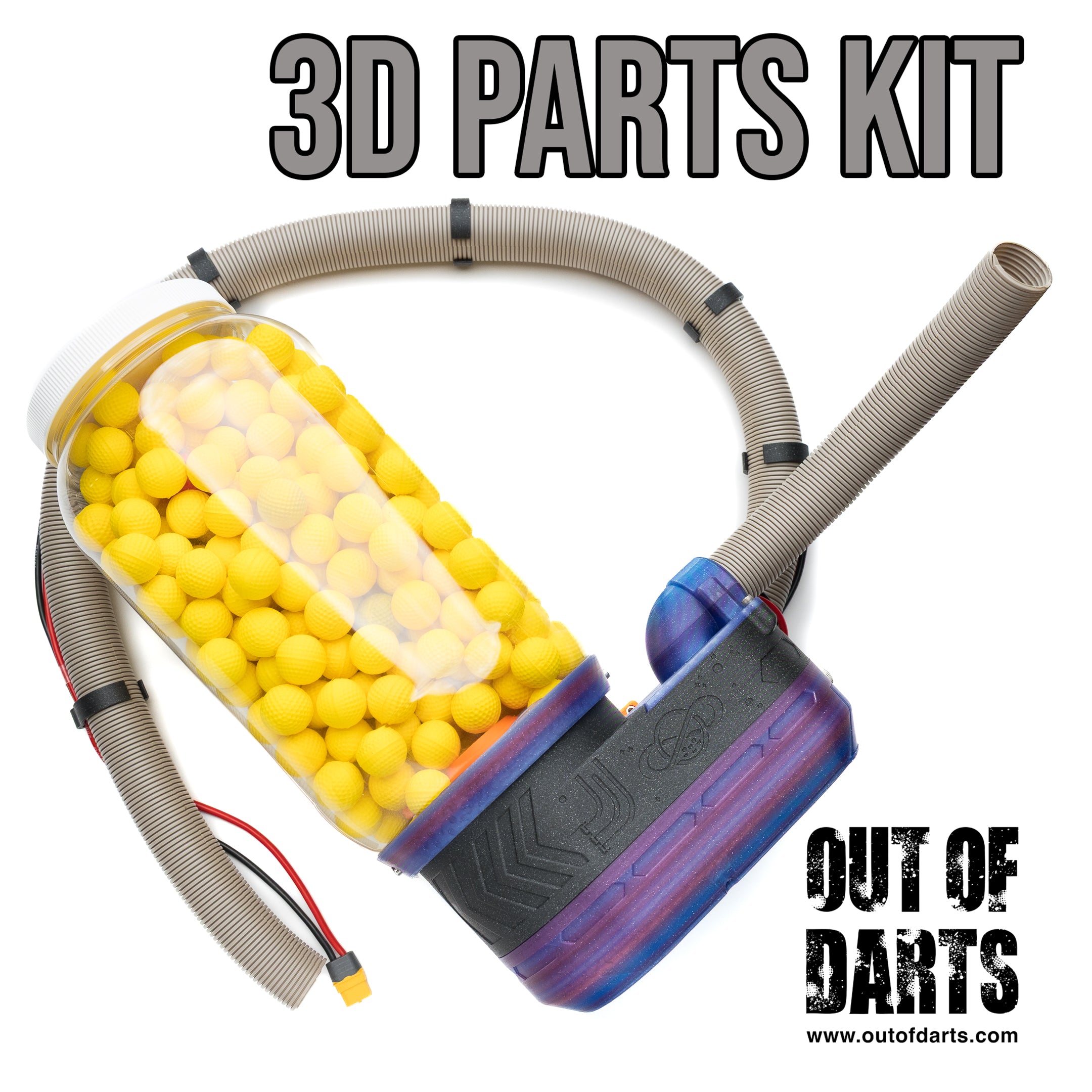 OOD Infinite Pack Rival Hopper - 3D Parts + Hardware Kit – Out of Darts