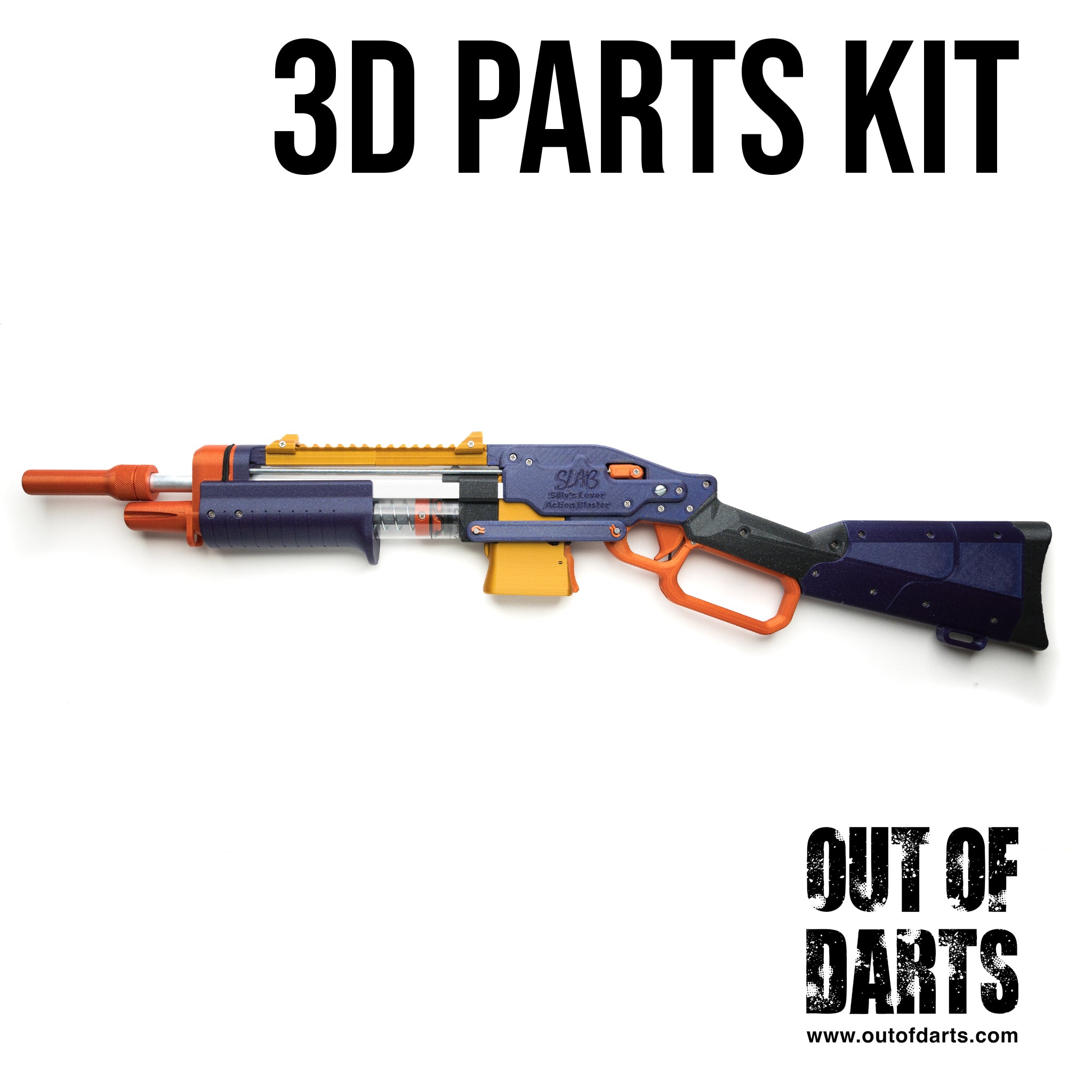 3D PRINTED BLASTER PARTS KITS – Out of Darts