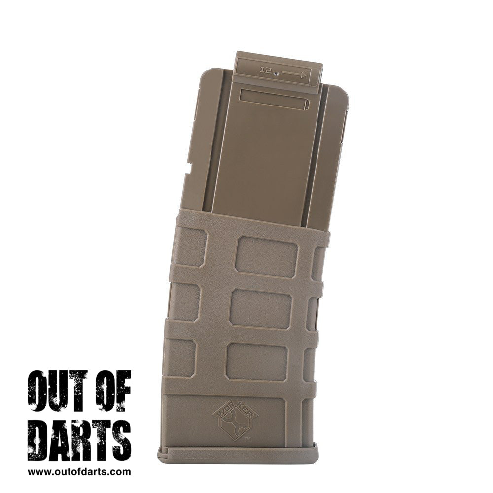 Worker Nerf 12 Round Full-Length Magazine – Out of Darts