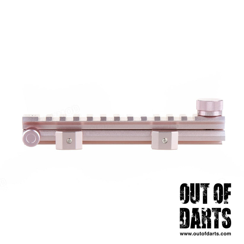 Worker Adjustable Aluminum Picatinny Rail Mount Silver – Out of Darts