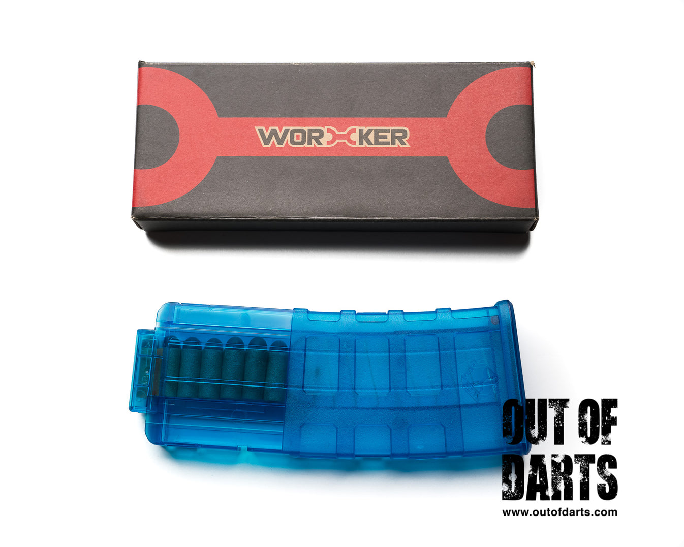 Worker Nerf Short Dart 12 Round Magpull Style Magazine Clip – Out of Darts